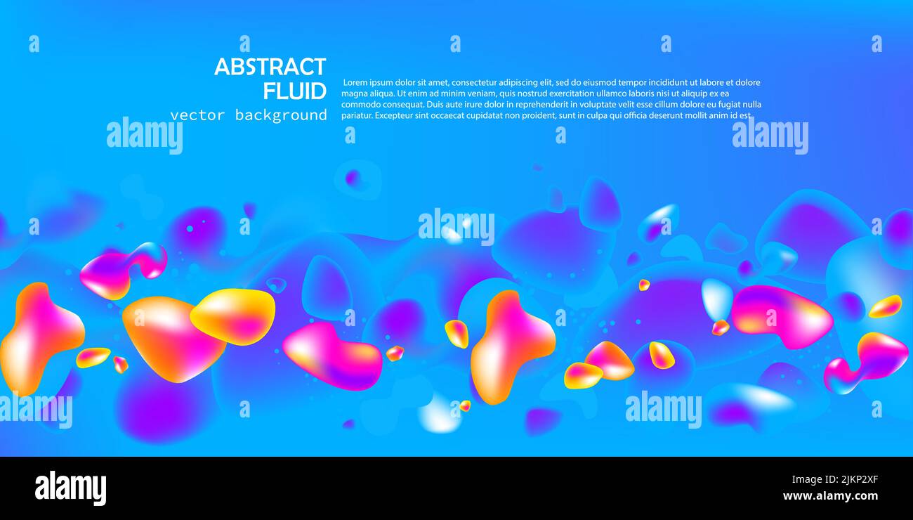 Blue Liquid graphic design elements Stock Vector Image & Art - Alamy