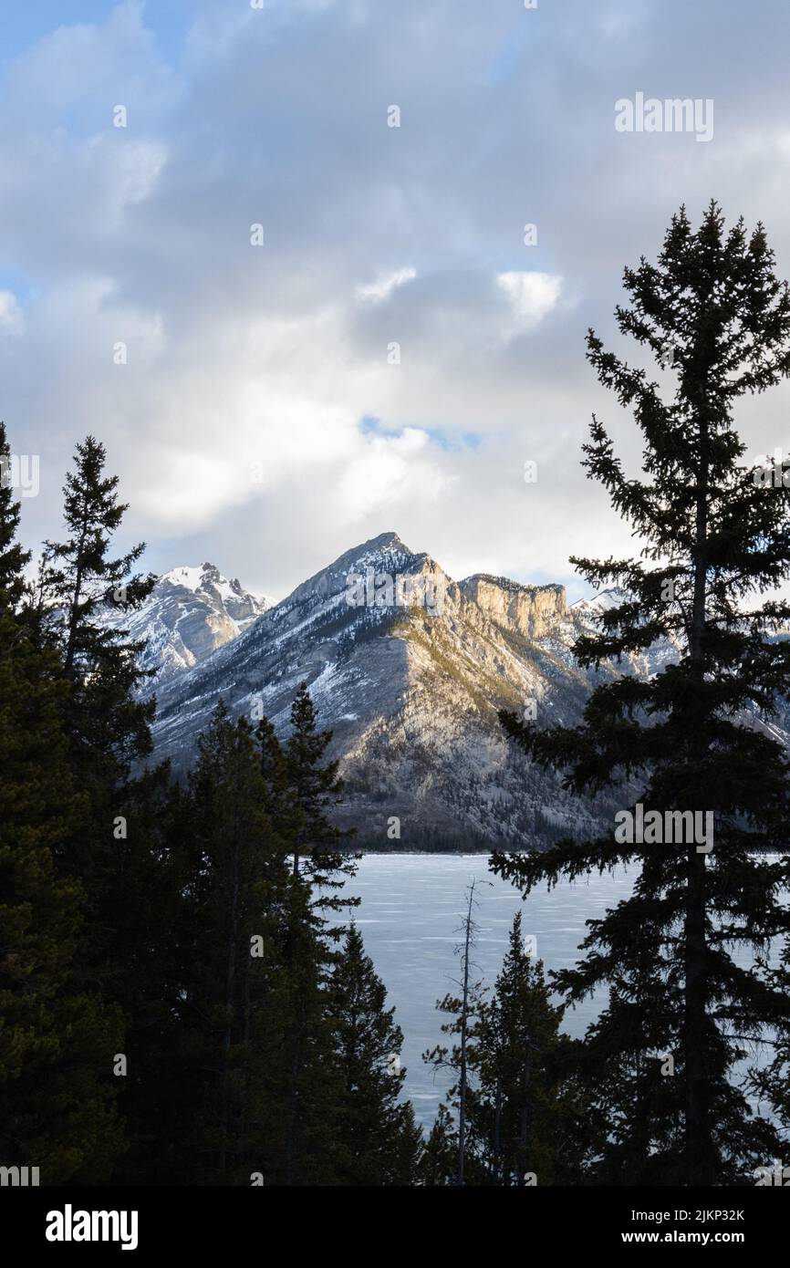 Mesmerizing view frozen lake forest hi-res stock photography and images ...
