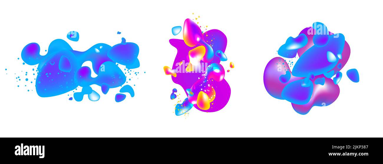 Splash elements set isolated Stock Vector Image & Art - Alamy