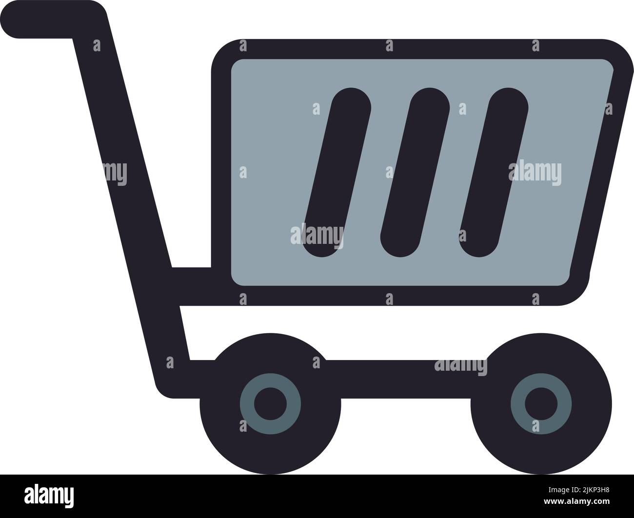 flat shopping cart Stock Vector Image & Art - Alamy