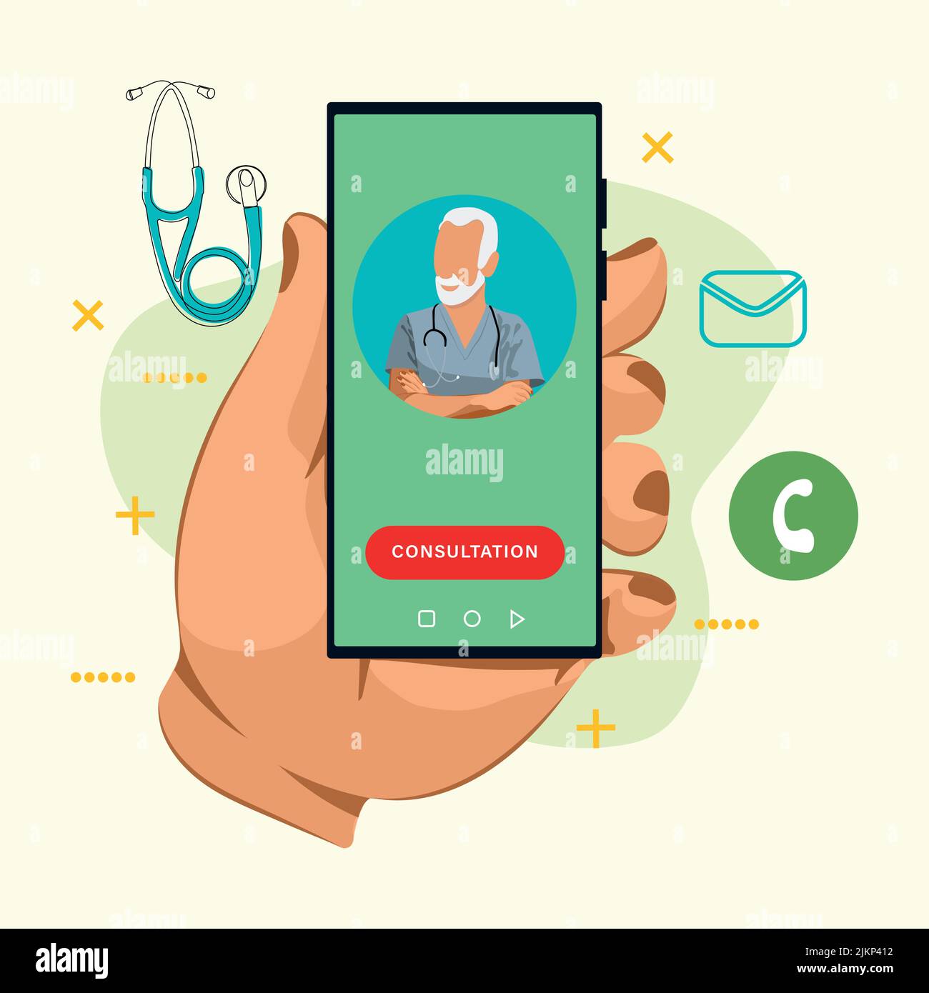 The doctor is on the phone Call a doctor Online doctor s consultation ...