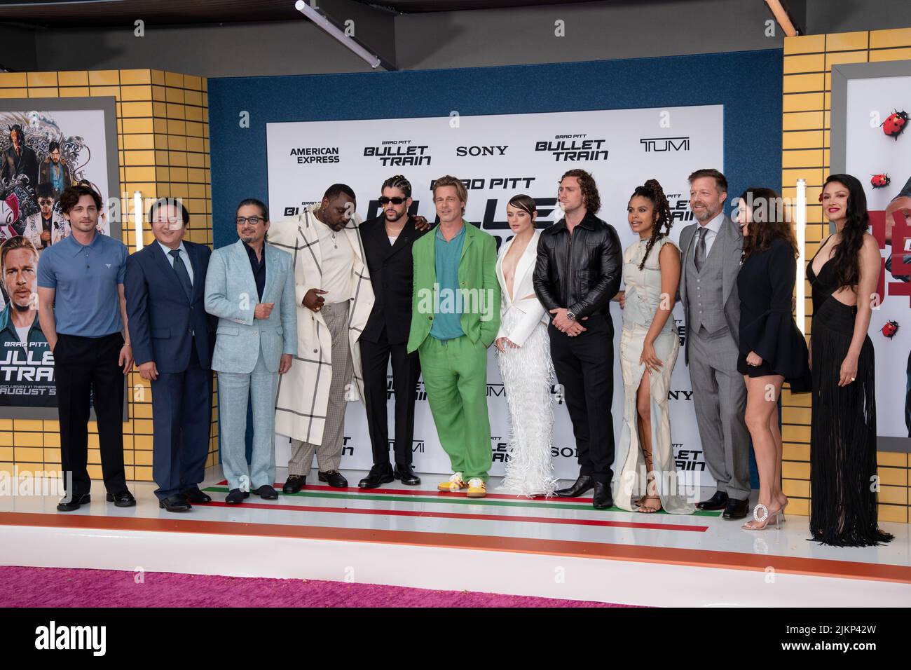 Los Angeles, California, USA. 01st Aug, 2022. (L-R) Logan Lerman, Masi ...
