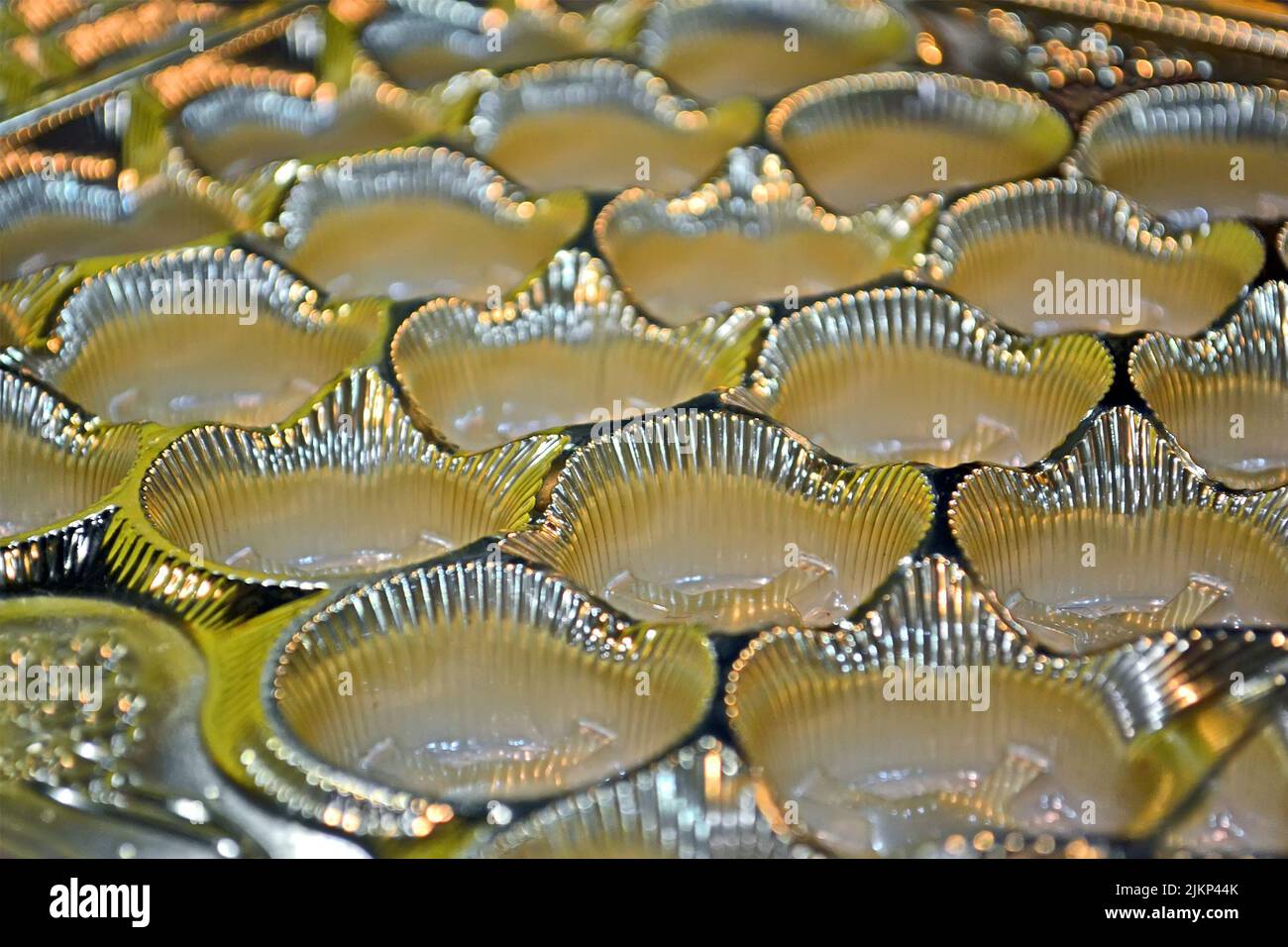 abstract silver container for sweets, modern packing diversity Stock ...