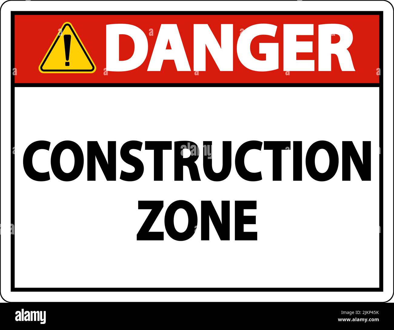 Work zone hazard Stock Vector Images - Alamy