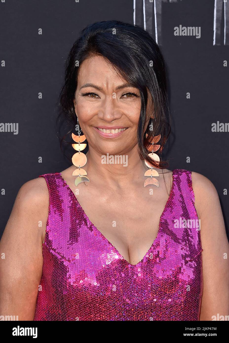 Westwood, USA. 02nd Aug, 2022. Michelle Thrush walking on the red ...