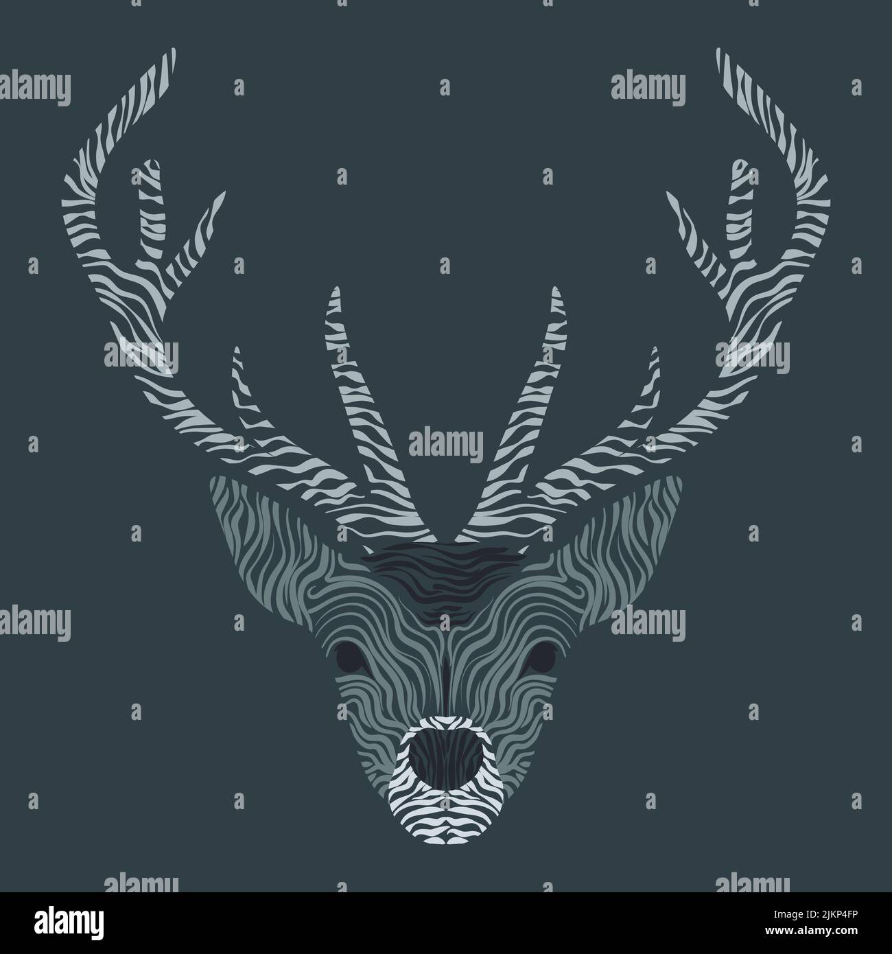 Vintage deer logo on Stock Vector Images - Alamy