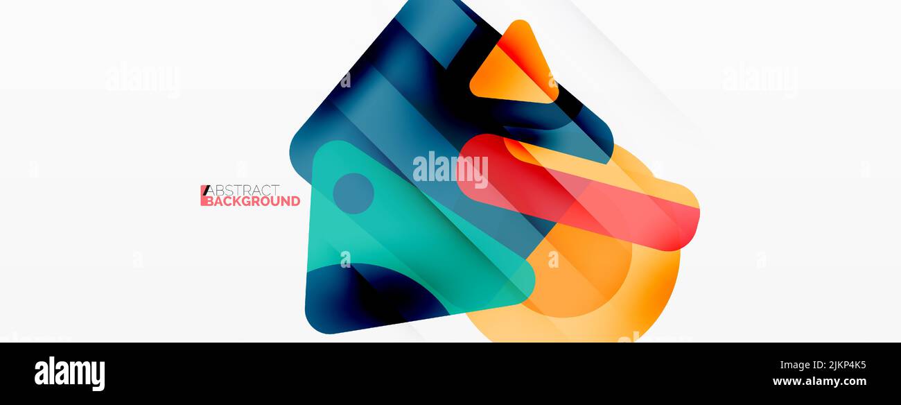 Primitive geometric shapes - line, triangle, square and circle ...