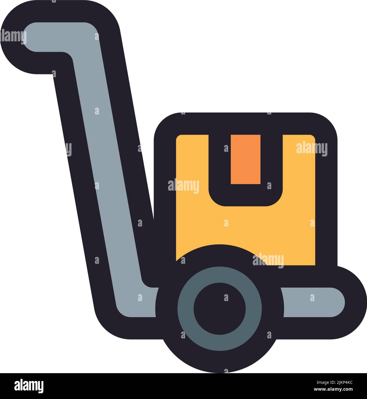 flat delivery cart design Stock Vector Image & Art - Alamy