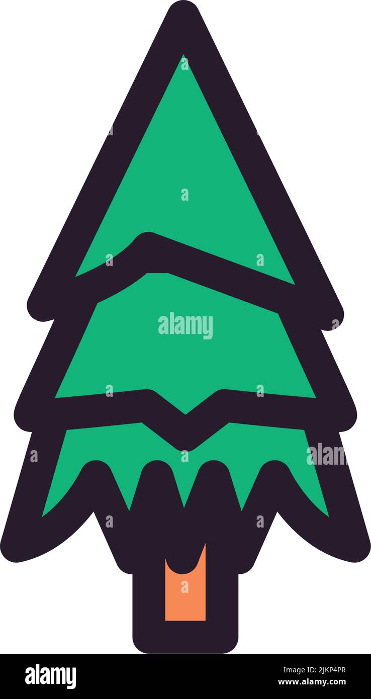 flat tree illustration Stock Vector Image & Art - Alamy