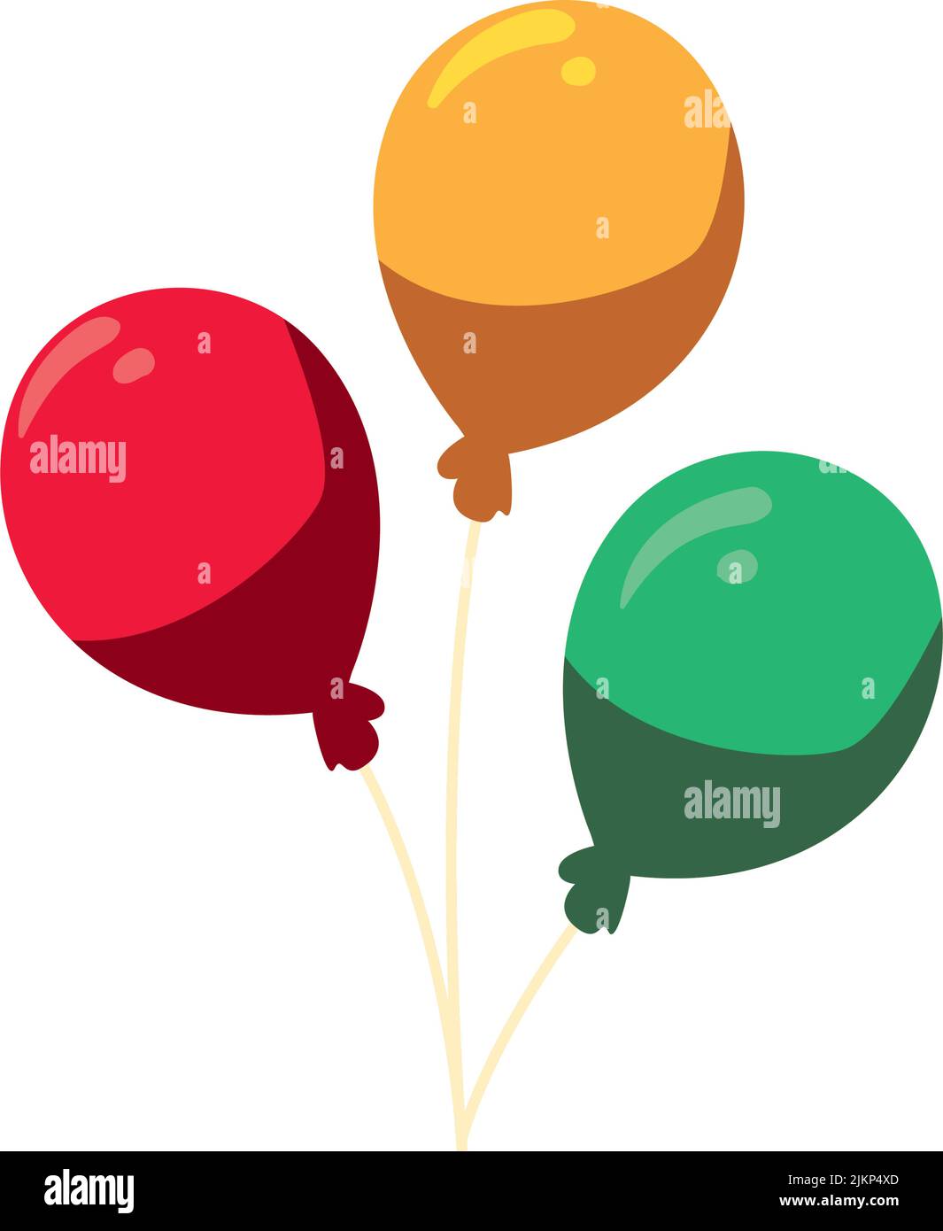 flat party balloons Stock Vector Image & Art - Alamy