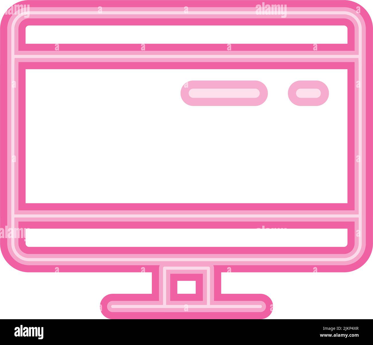 Monitor screen computer neon Cut Out Stock Images & Pictures - Alamy