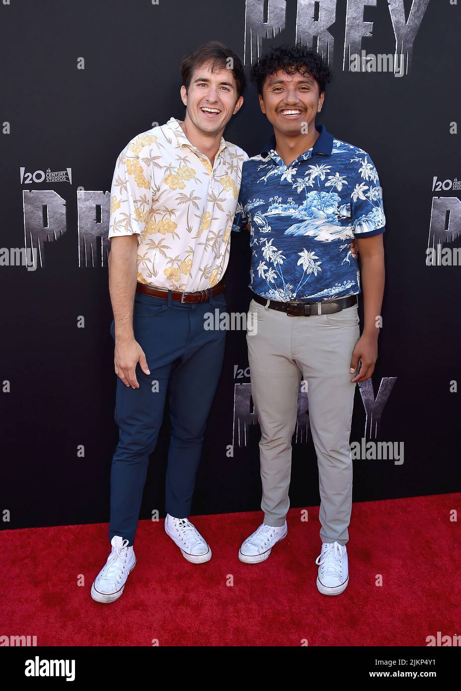 Westwood, USA. 02nd Aug, 2022. Alex and Pablo walking on the red carpet ...