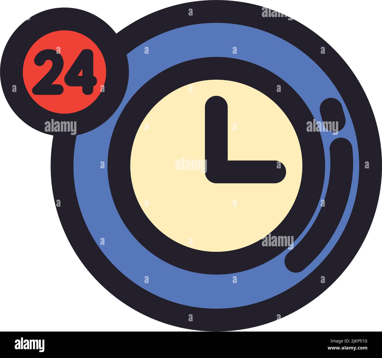 flat clock design Stock Vector Image & Art - Alamy