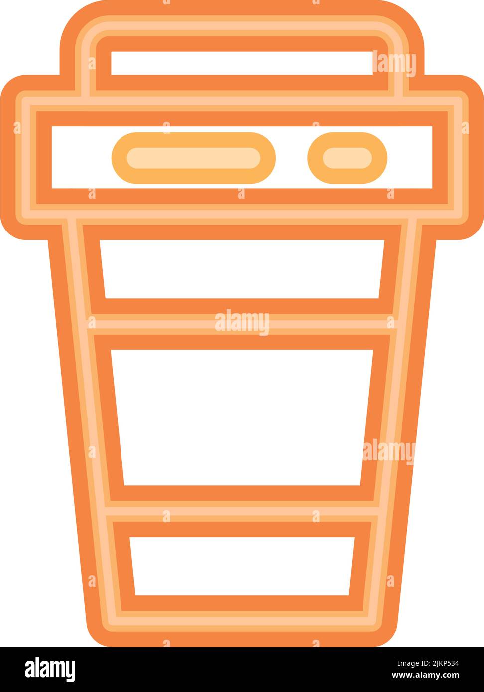 flat neon coffee mug Stock Vector Image & Art - Alamy