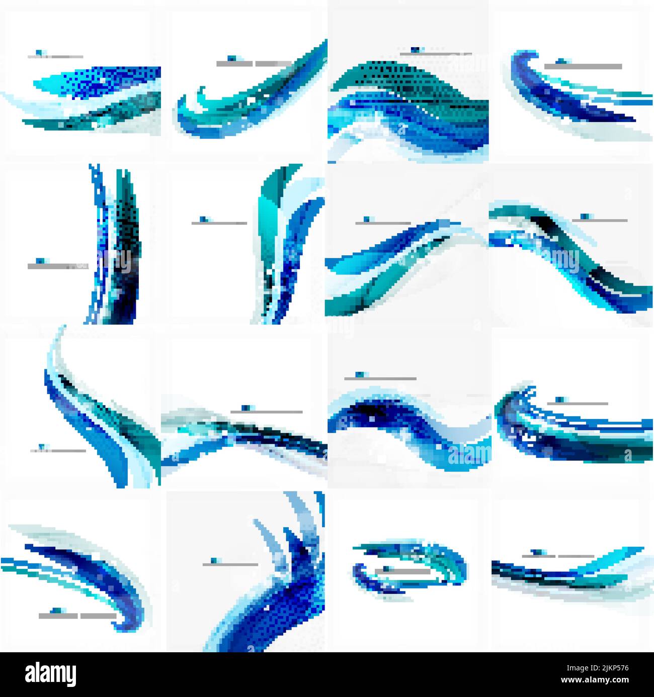 Blue business corporate professional wave line background Stock Vector ...