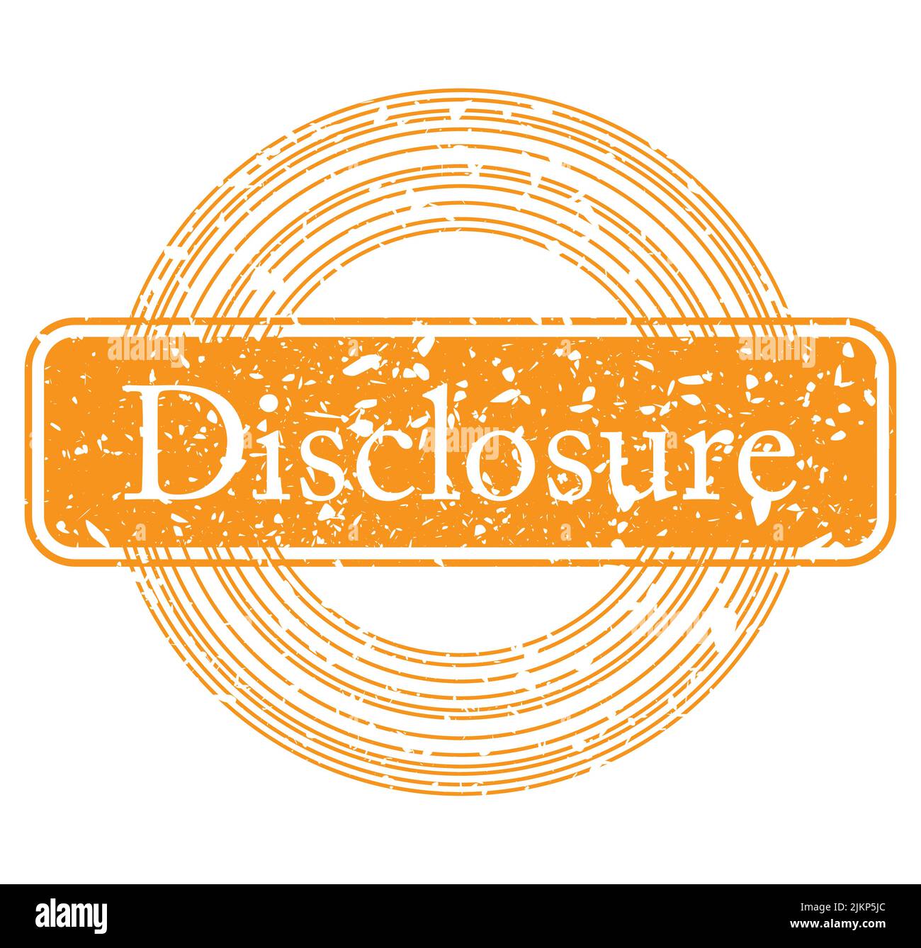 Simple vintage rubber stamp with Disclosure text Stock Vector Image ...