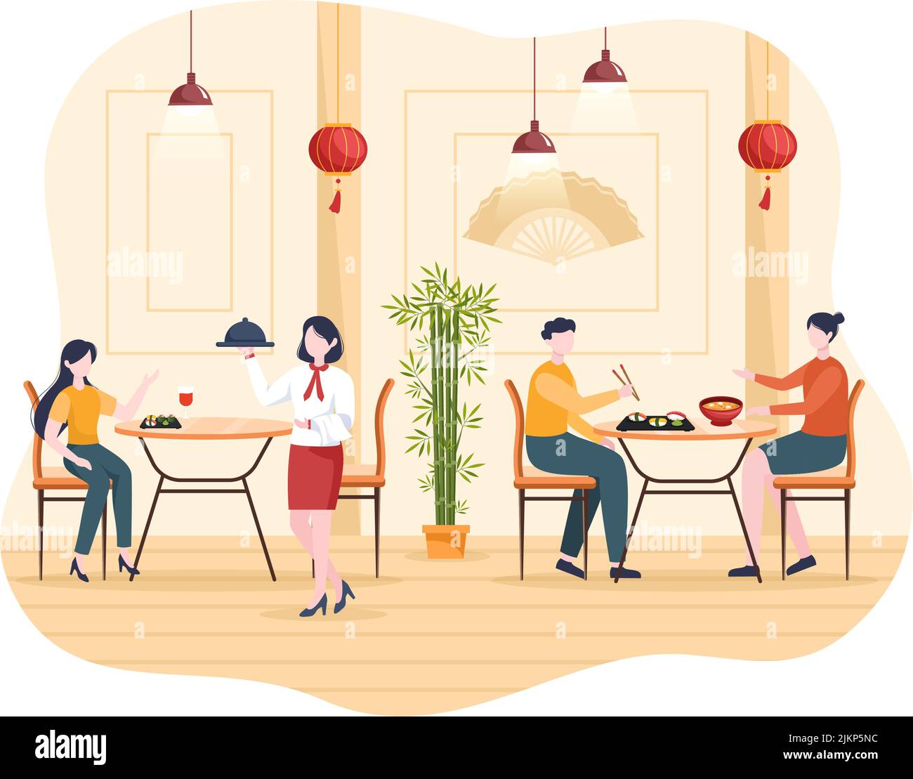 Chinese seafood restaurant Stock Vector Images - Alamy