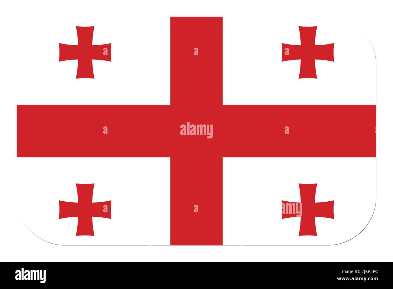 Flag of Georgia. Georgian national symbol in official colors. Template ...