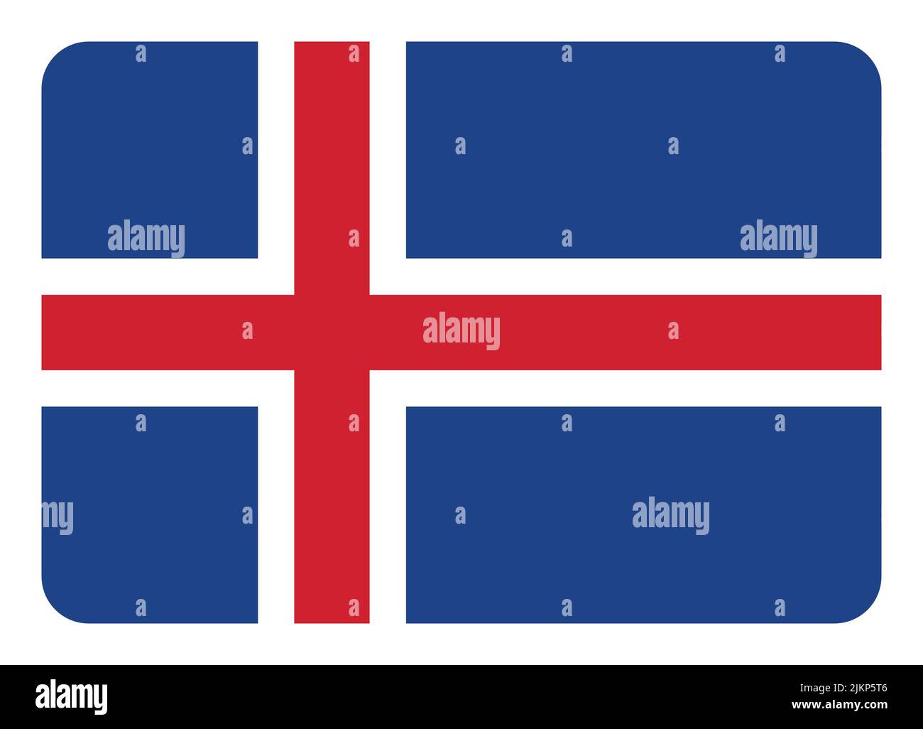 Flag of Iceland. Icelandic national symbol in official colors. Template ...