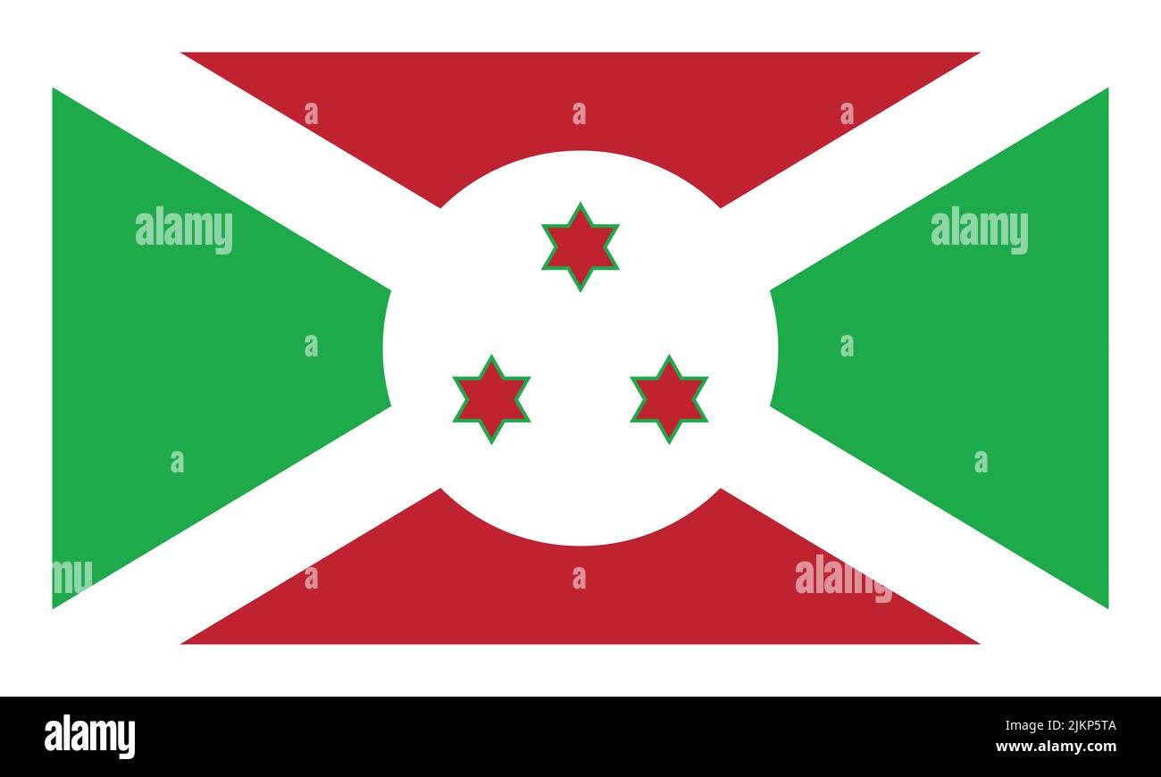 Flag of Burundi. National symbol in official colors. Template icon ...