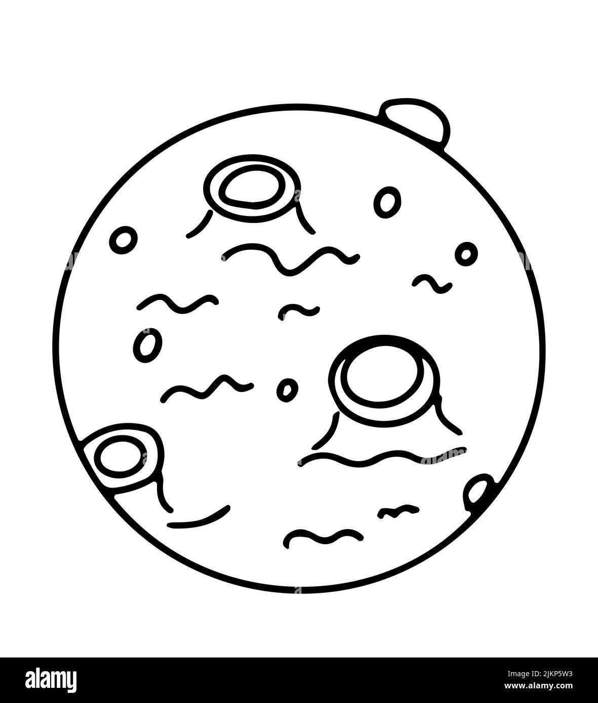 Moon sign or icon in flat design. The theme of space and infinity ...