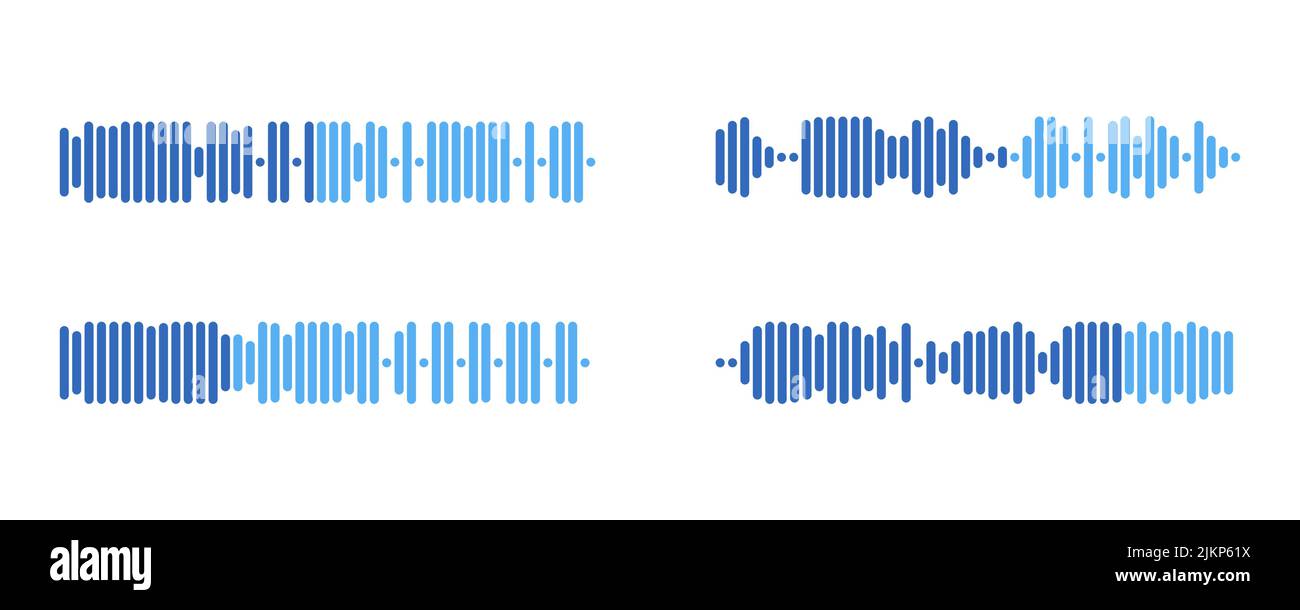 Recording Of Audio Message Template Ui Element Of Audio Record For Smartphones Vector