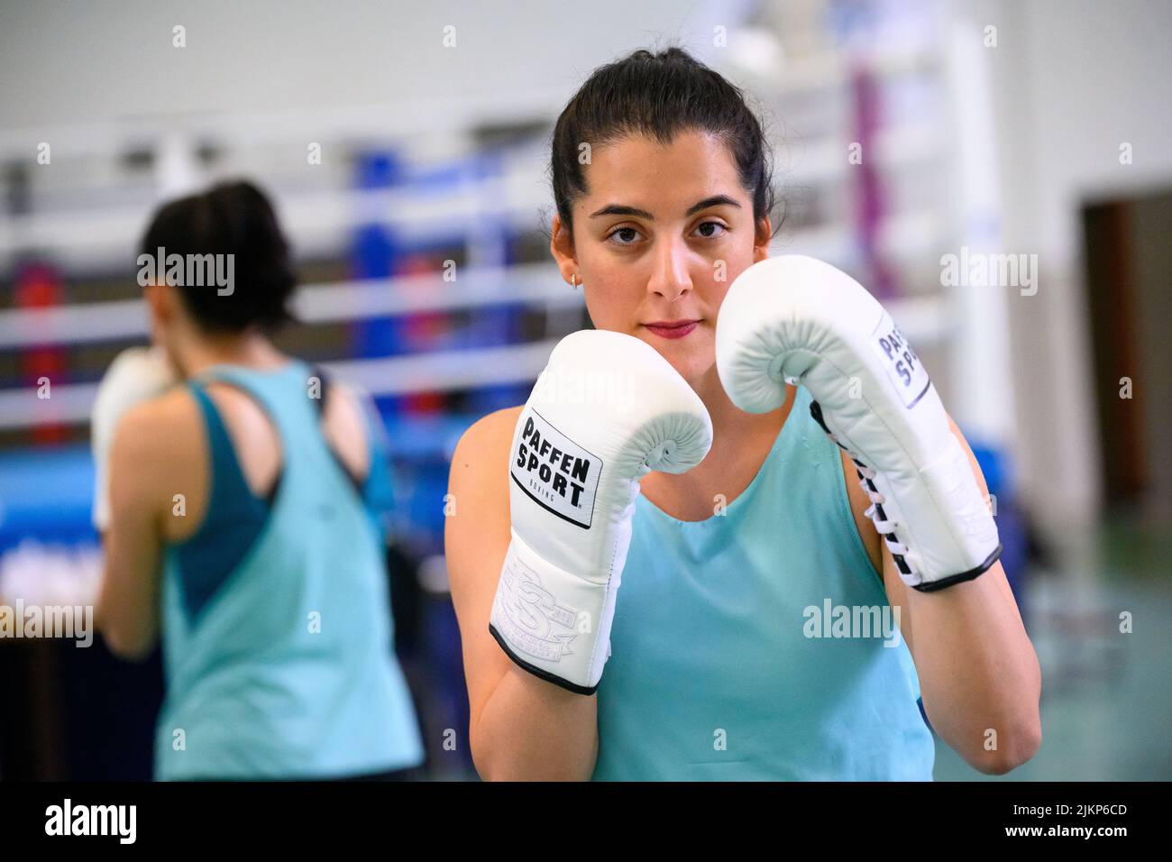 Hamburg, Germany. 27th July, 2022. Dilar Kisikyol, professional boxer ...
