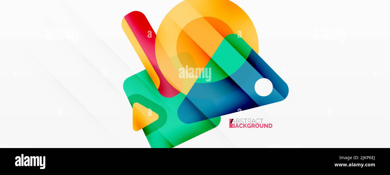 Primitive geometric shapes - line, triangle, square and circle ...