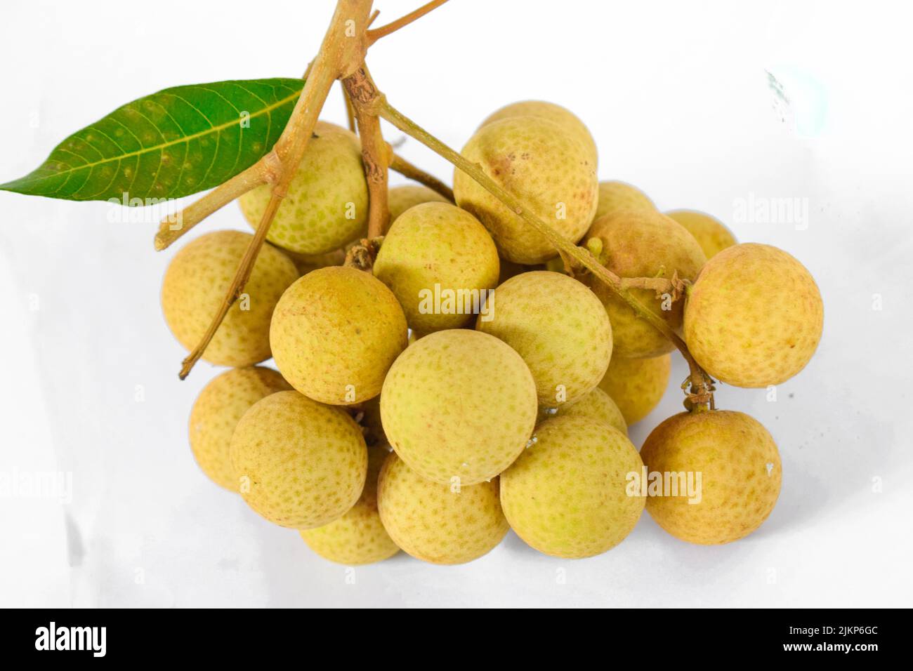 Fresh longan fruit isolated on a white background Stock Photo - Alamy