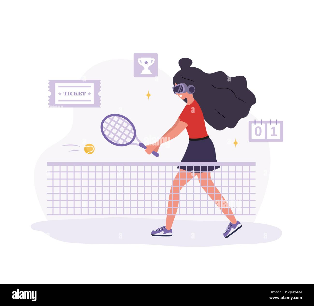 Cyberspace workout Stock Vector Images - Alamy