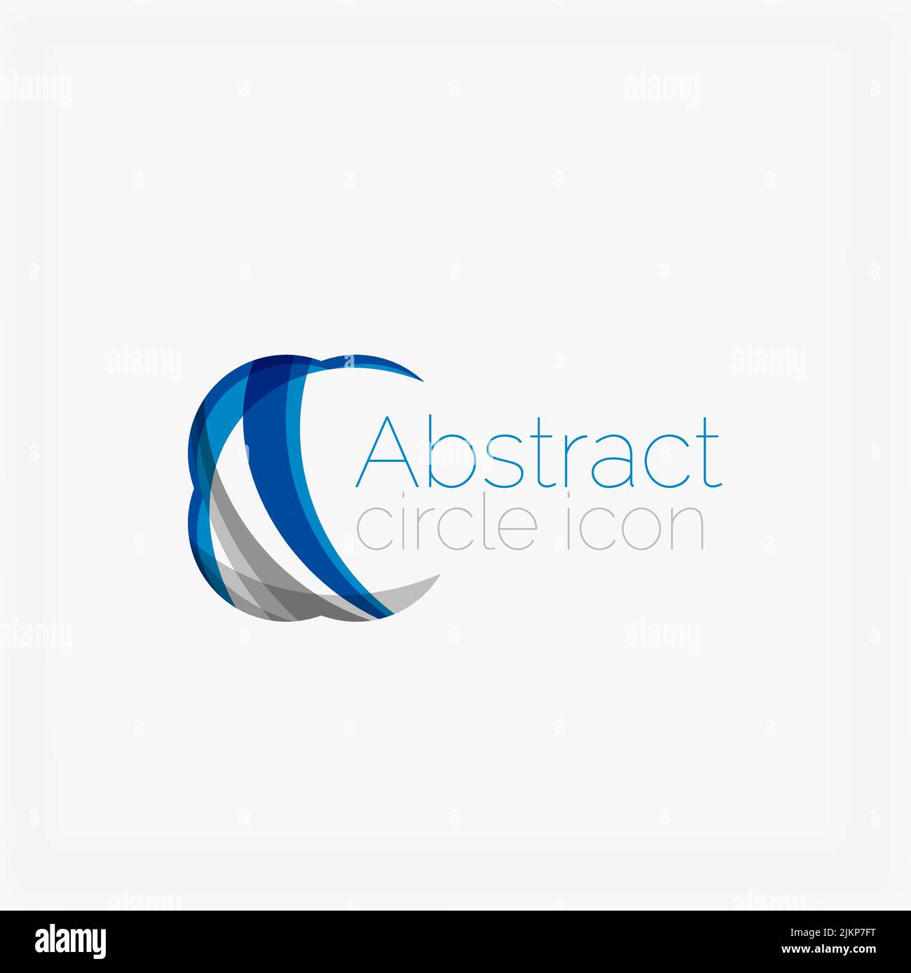 Circle abstract shape logo. Vector illustration Stock Vector Image ...
