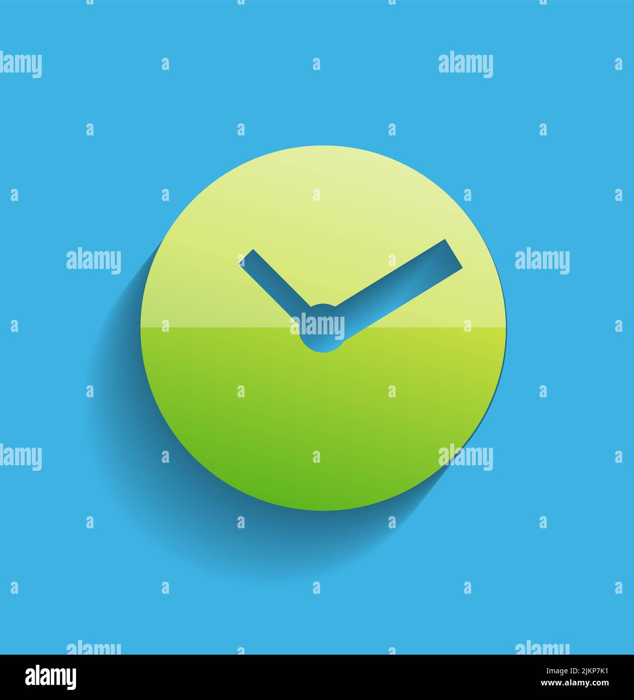Time clock icon modern flat design Stock Vector Image & Art - Alamy