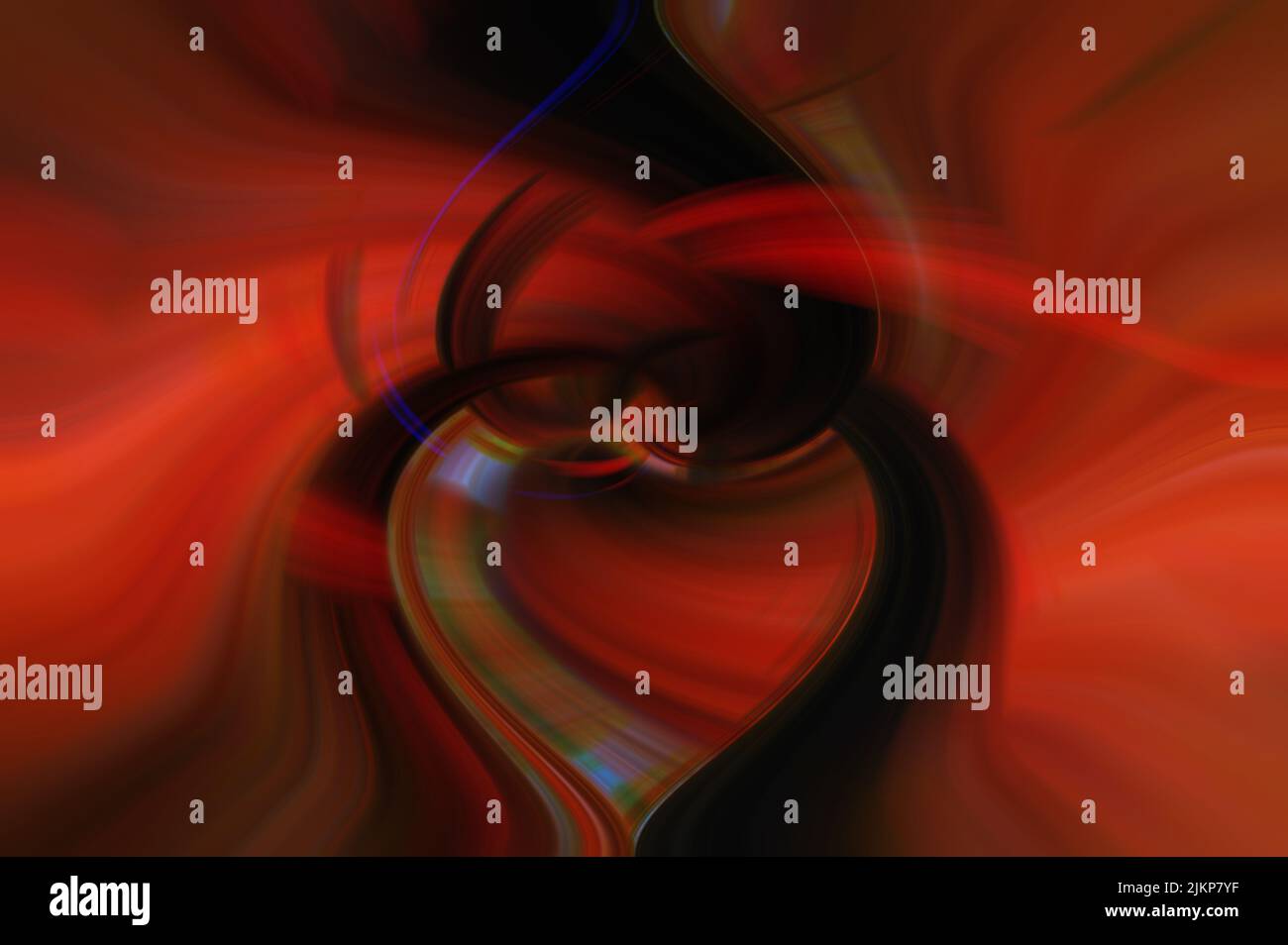 A heart shaped twirl effect in a red color Stock Photo - Alamy