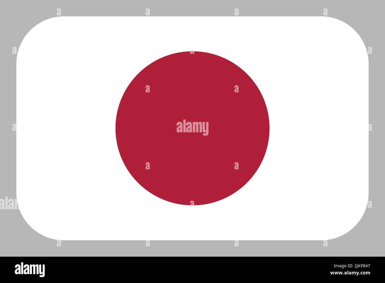 Flag of Japan. Japanese national symbol in official colors. Template ...