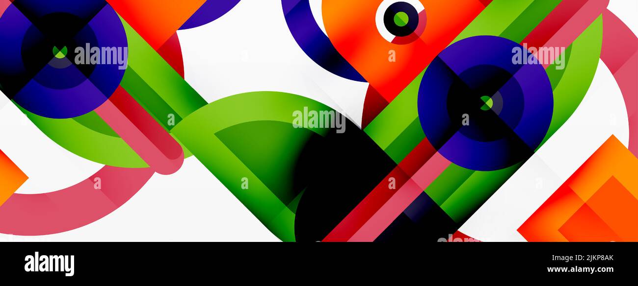 Creative geometric wallpaper. Minimal abstract background. Bright color ...