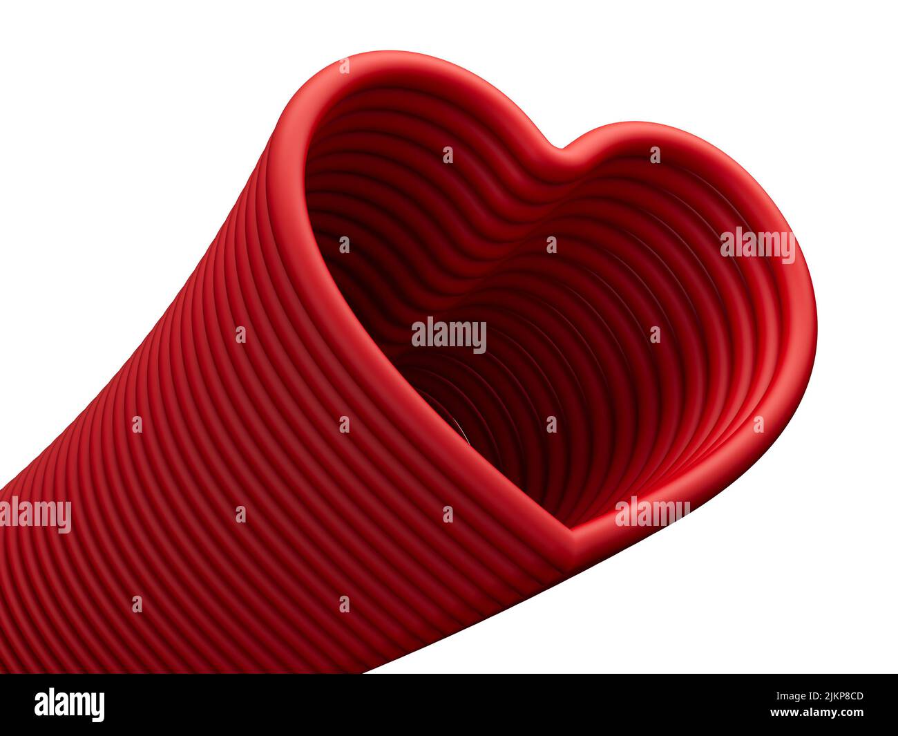 Heart linear icon Hearts Abstract 3d illustration Stock Photo - Alamy