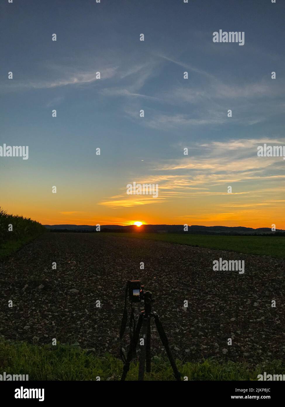 Blue horizon on background of photo hi-res stock photography and images ...