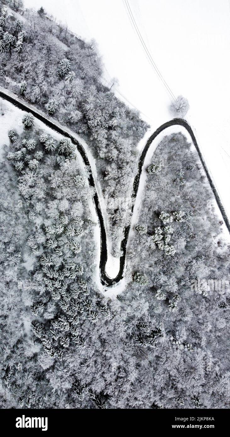 Aerial frozen river hi-res stock photography and images - Alamy