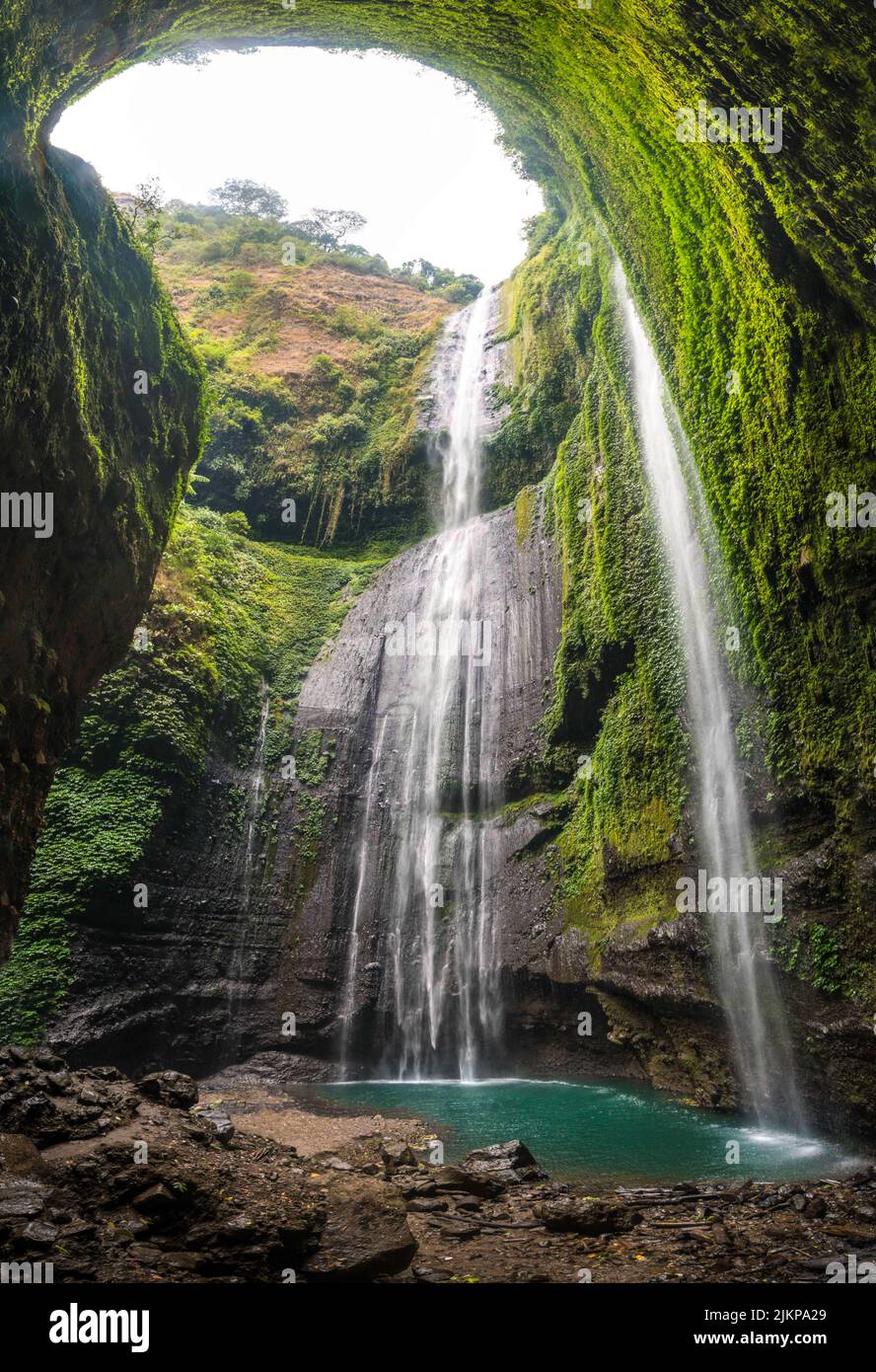 Vertical shot stream small waterfall hi-res stock photography and ...