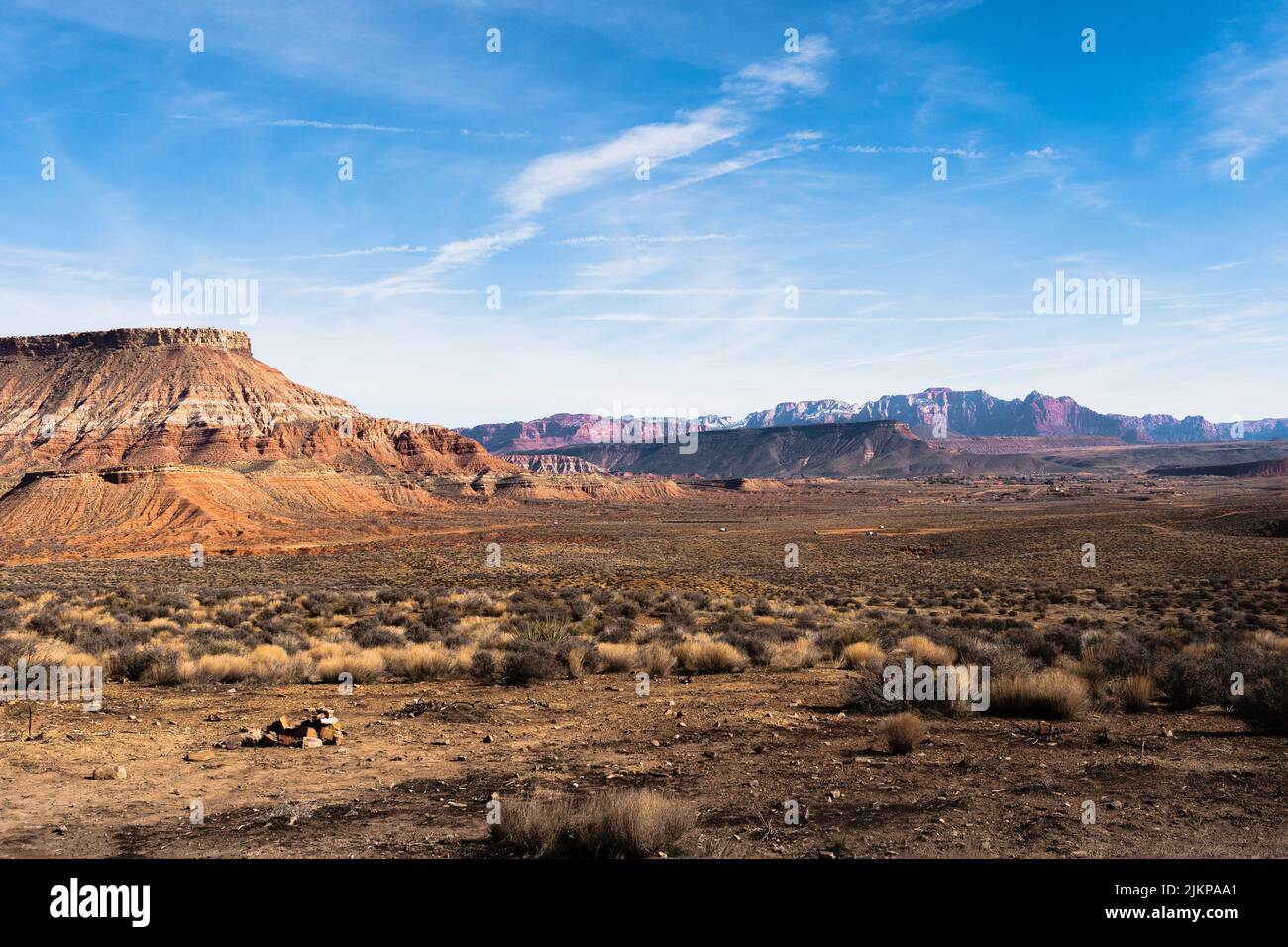 A scenic plateau and steppe landscape Stock Photo - Alamy