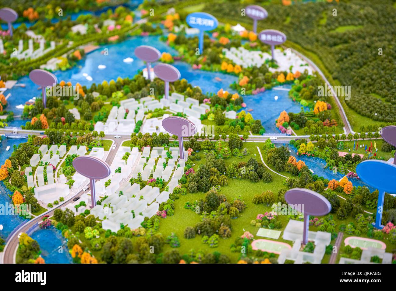 Architectural sand table model in real estate sales department Stock ...