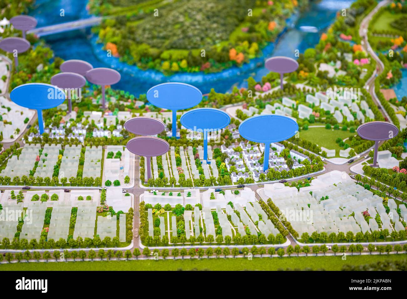 Architectural sand table model in real estate sales department Stock ...