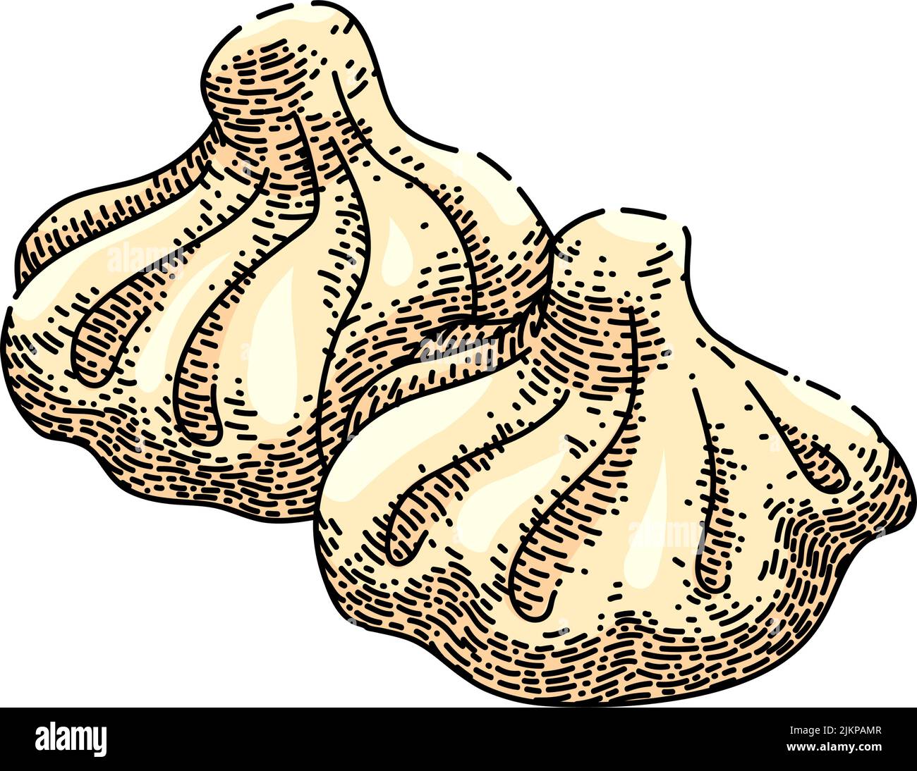 Khinkali frozen meal line Stock Vector Images - Alamy