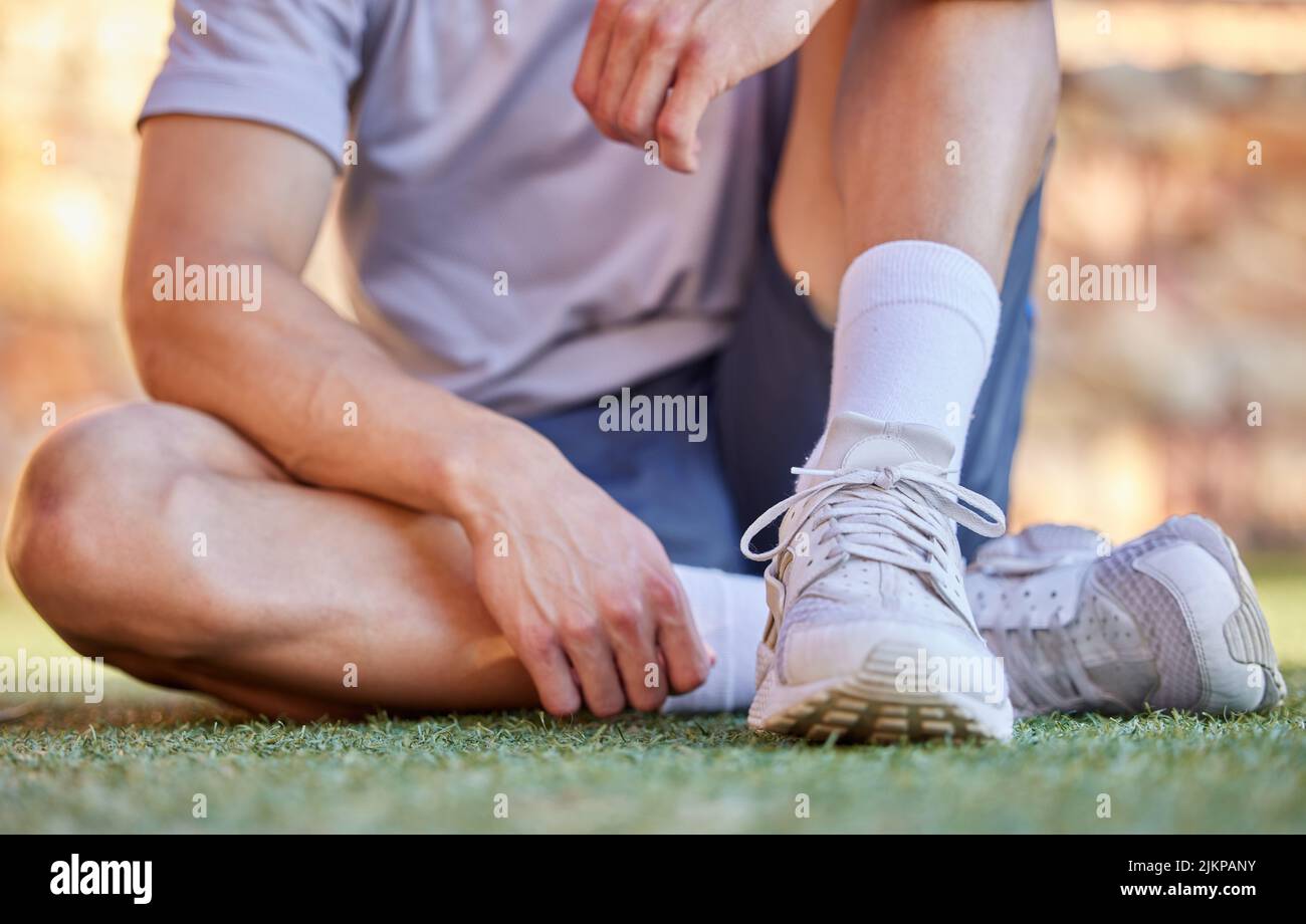 Make sure you get comfortable running shoes. an unrecognizable man ...