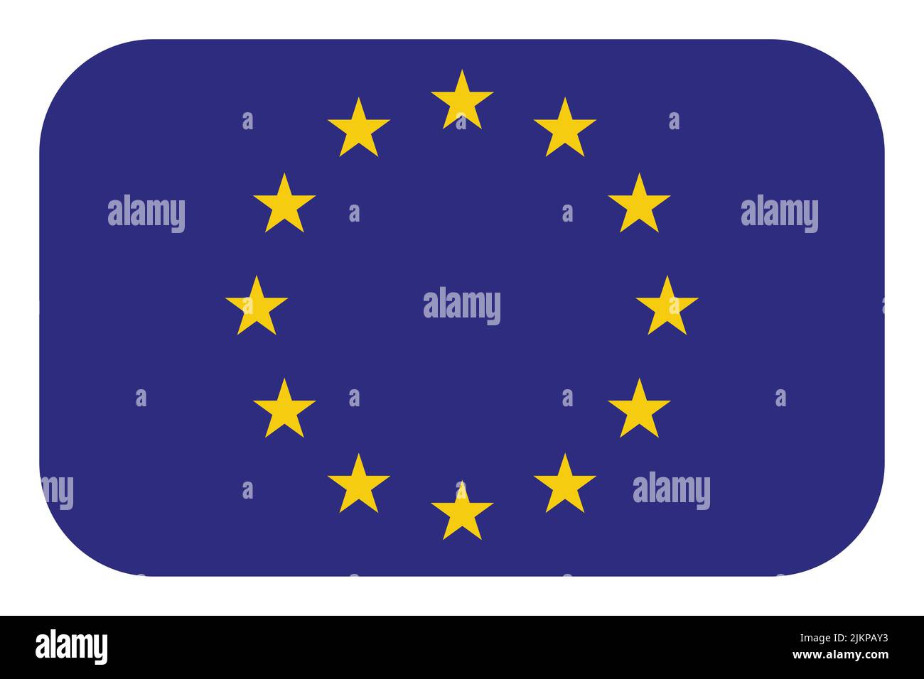 Flag of European Union. EU national symbol in official colors. Template ...