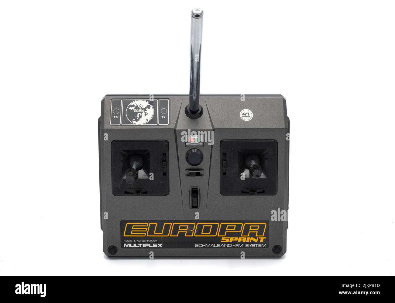 Classic style radio control aircraft remote control Stock Photo - Alamy