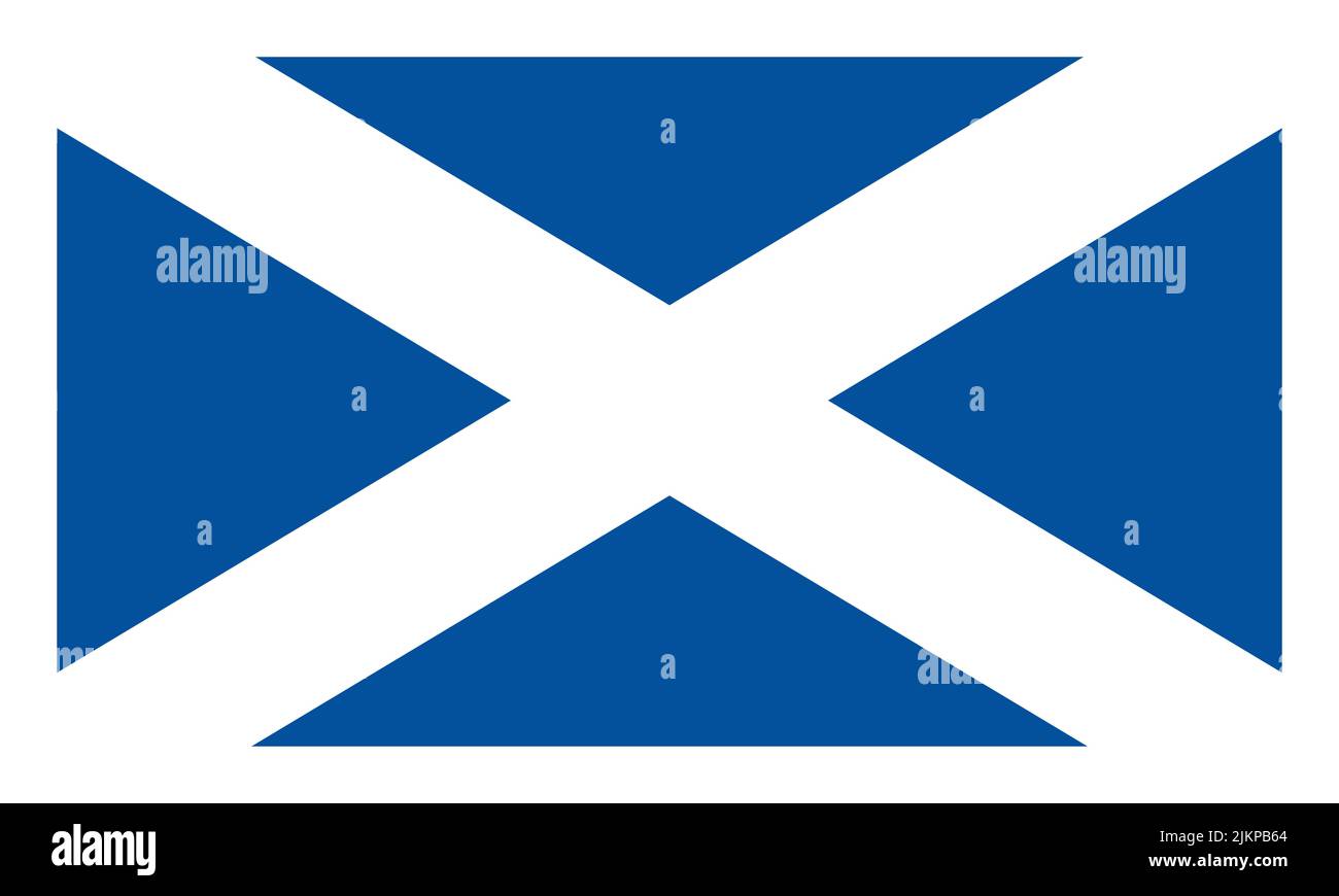 Flag of Scotland. Scottish national symbol in official colors. Template ...