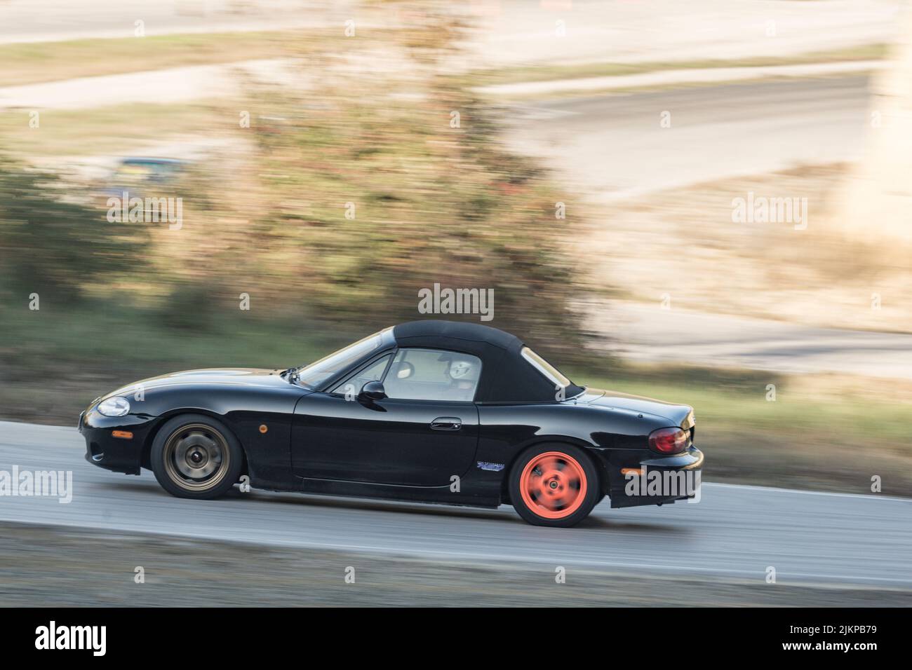 Nice classic and little convertible japan car, Mazda MX-5 Miata Stock ...