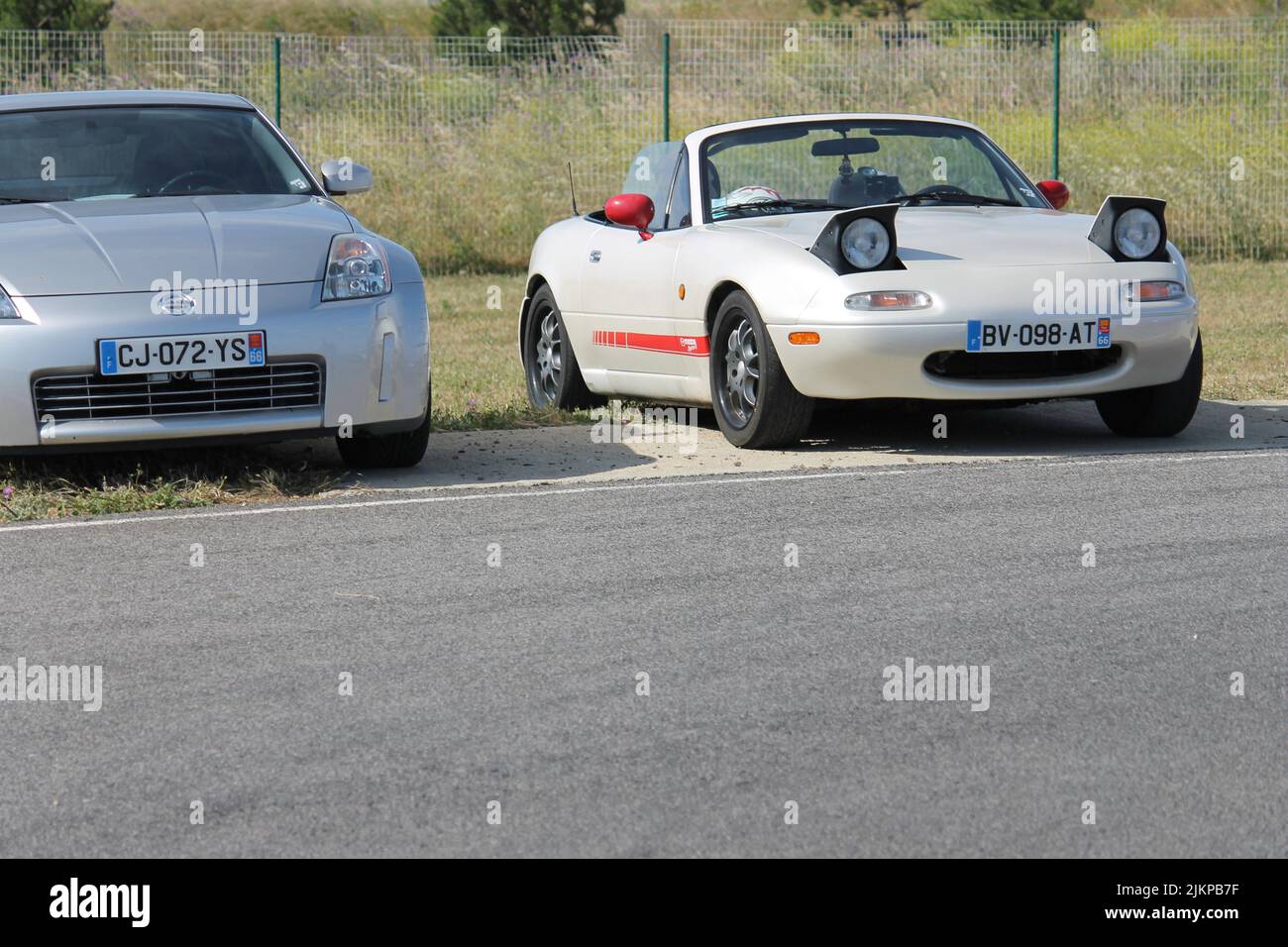 Nice classic and little convertible japan car, Mazda MX-5 Miata Stock ...