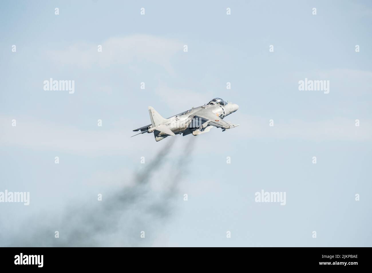 Classic army air plane in the show. AV-8B Harrier II Stock Photo - Alamy